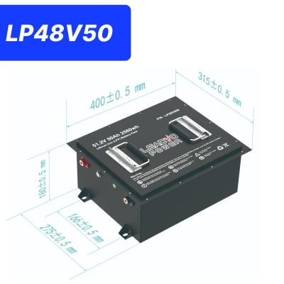 Cina 48V 50Ah 51.2V2 150Amp LiFePO4 Batteria del carrello da golf con display LCD e Bluetooth in vendita