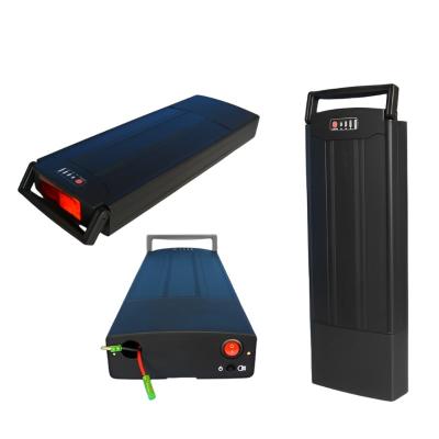 China Porta-bagagens Bateria de íon de lítio 36V 48V 10,4Ah 14Ah E Bike Bateria de íon de lítio para 750W 500W 200W E Bike à venda