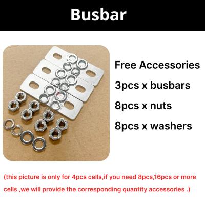 China DIY LiFePO4 3.2V 105Ah Prismatic Cells Assembly Kit w/ Busbar for 12V 24V 36V 48V for sale
