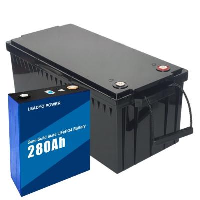 China 12v 280Ah Lifepo4 High-Safety Hybrid Semi-Solid State 12.8V 200Amp BMS Lifepo4 Battery Pack for sale