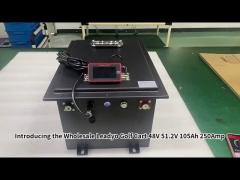 51.2V 48V 105Ah LiFePO4 Carrinho de Golf Bateria 250Amp