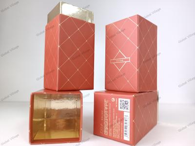 Cina Tubo di carta cosmetico rettangolare riciclabile arancione per regalo in vendita