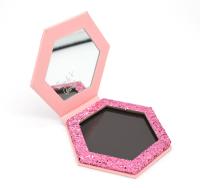 China Hexagon Single Eyeshadow Packaging Empty Makeup Eyeshadow Palette for sale