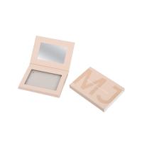 China Makeup Empty Blush Palette 36mm Pantone Printing With Mirror for sale