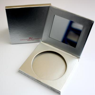 Cina Tavolozza vuota di carta Matte Silver With Glass Mirror di contorno di punto culminante in vendita