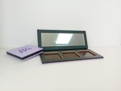 Cina Colore 3 colori 3 della tavolozza dell'ombretto vuoto cosmetico dell'OEM con interno del nero dello specchio in vendita