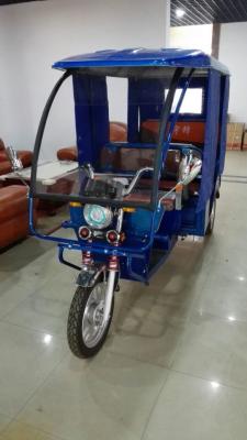 China Eco Friendly Electric Passenger Tricycle With Roof , Electric Battery Rickshaw For Passenger for sale