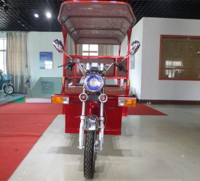 China 3 Wheel Electric Passenger Tricycle With Roof And Supporting Bar for sale