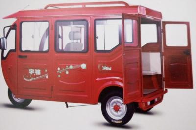 China 60V1280W Electric Passenger Tricycle Back Opening Door Closed 2850*1060*1800 for sale