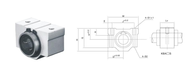 Linear Bearing Slide Unit Dimensions