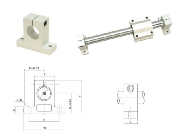 SK Linear Rail dimensional diagram
