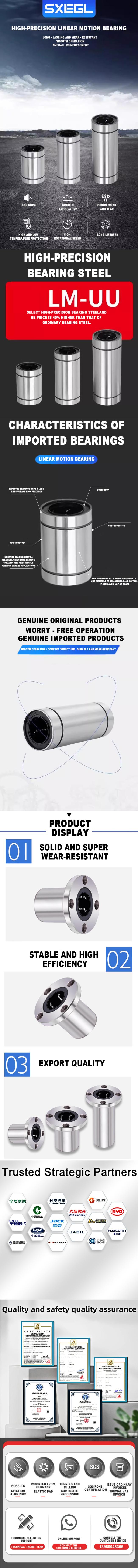 SXEGL Linear Bearing technical diagram