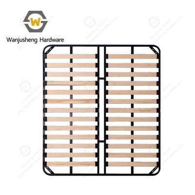China Hot Sale Customizable Ribbed Metal Frame Thickened Foldable Bedroom Set Strong Support for sale