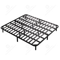 China Wanjusheng Metal Rib Bed Frame Full Size Customizable Large Size Solid Support Iron Foldable Base for sale