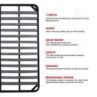 China Wanjusheng Metal Rib Bed Frame Full Size Customizable Large Size Solid Support Iron Foldable Base for sale