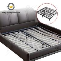 China Wanjusheng Metal Rib Bed Frame Full Size Customizable Large Size Solid Support Iron Foldable Base for sale