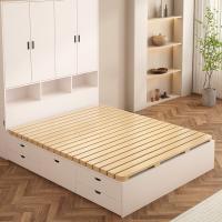China Tatami Solid Wood Bed Frame Breathable Moisture-proof Foldable Large Size Color Customizable Bedding for sale