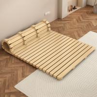 China Tatami Solid Wood Bed Frame Breathable Moisture-proof Foldable Large Size Color Customizable Bedding for sale