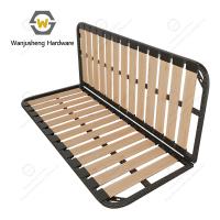 China Bed Frame with Thickened Solid Wood Skeleton Moisture-proof Bed Board Encrypted Design Foldable Tatami Steel Frame Customizable for sale
