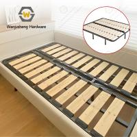 China Bed Frame with Thickened Solid Wood Skeleton Moisture-proof Bed Board Encrypted Design Foldable Tatami Steel Frame Customizable for sale
