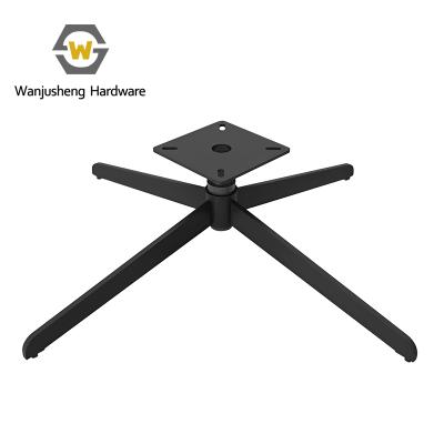 China Thickened Cross Leg Sprayed Iron Base Bracket for Four-Legged Office & Sofa Chair Computer Chair Base Plate Fittings for sale