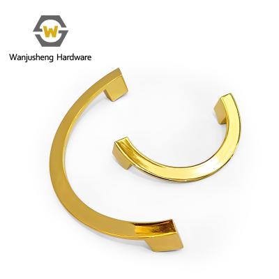 China Modern Minimalist Semi-Circular Pull Handles Zinc Alloy Hardware Accessories for Kitchen Cabinets Cabinet Doors and Drawers for sale