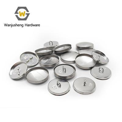 China Sofa Buttons Fabric-Covered Buttons Upholstered Button Blanks Metal Buttons Coat Buttons Round Fabric-Covered Buttons for sale