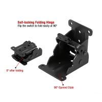 China 90° Self-locking Folding Hinge Thickened Hardware Accessory for Dining Table Chair Bed Leg Coffee Table Support for sale