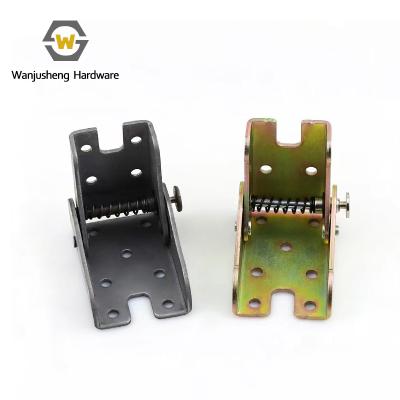 China Furniture Connection Accessories 90-degree Self-locking Bracket Table Leg Folding Hinge Lock Extension Bracket for sale