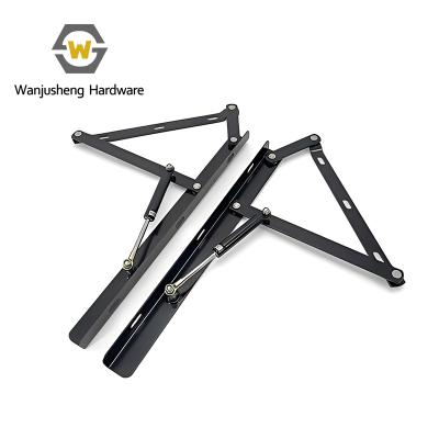 China Hardware Mechanism Pneumatic Lifting Hydraulic Heavy-Duty Storage Bed Frame Hinge Bracket Bed Gas Spring Lifter for sale