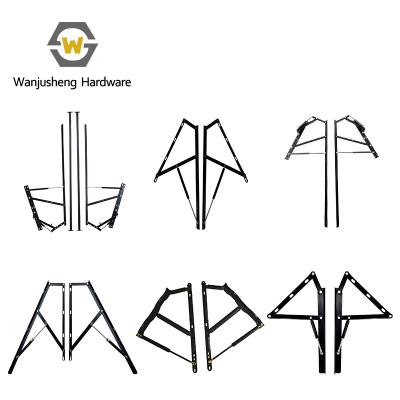 China Storage Bed Lift Hinge Mechanism Bracket Gas Spring Bed Box & Bed Slat Lifting Support Iron Frame for sale