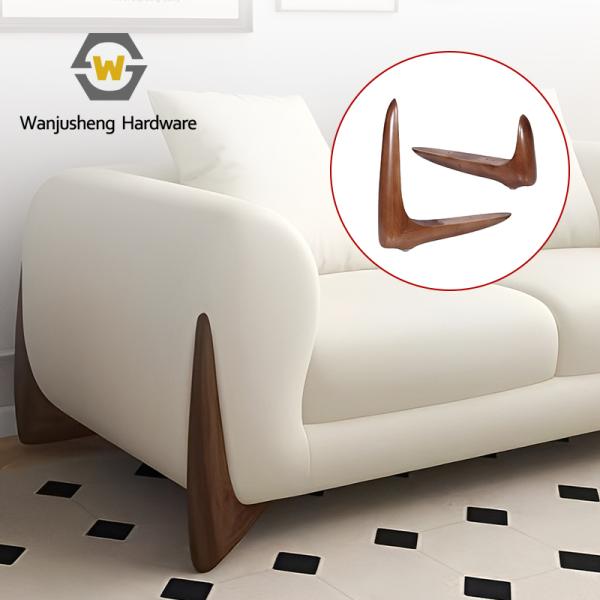 Quality Solid Wood L-Shaped Sofa & Coffee Table Legs Bed Leg Supports Indulge in Luxury for sale