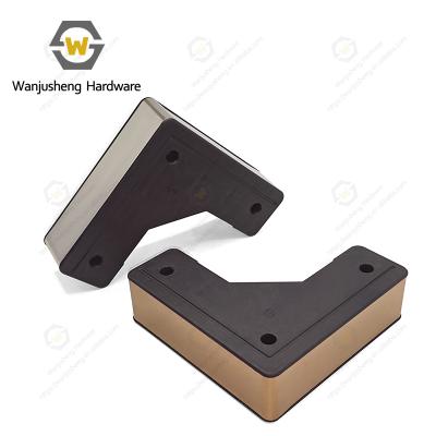 China High-end Furniture Sofa Plastic Legs for Cabinets Tables Chairs Sofa Beds Surface L-shaped Plastic for sale
