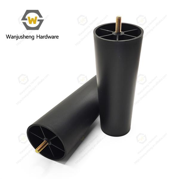 Quality Furniture Wardrobe Feet Plastic Table Bases Black Cabinet Feet Sofa Legs for sale