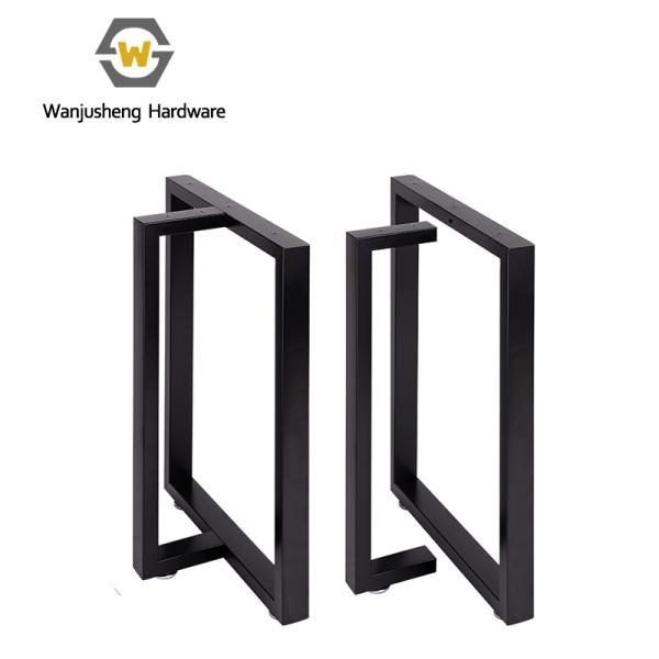 Quality T-shaped Steel Frame Table Legs Wrought Iron Table Legs Metal Heavy Duty Detachable Coffee Table Legs for sale
