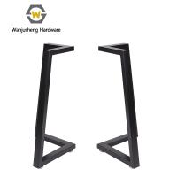 Quality Iron Stool Legs Metal Square Frame Bar Table Feet Support Corner Computer Desk for sale