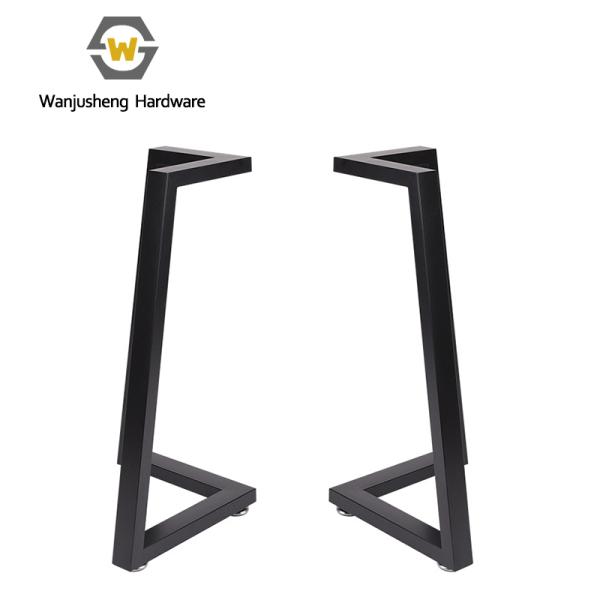 Quality Iron Stool Legs Metal Square Frame Bar Table Feet Support Corner Computer Desk Table Legs for sale