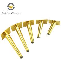 Quality Hardware Furniture Legs Manufacturer Gold Black Tapered Cabinet Chair Sofa Tv for sale