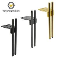 Quality Black and Gold Furniture Metal Legs Custom-made Iron Metal Furniture Legs Modern for sale