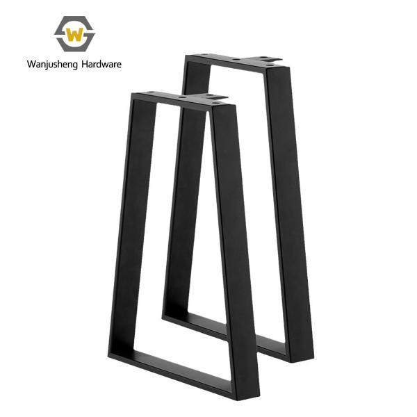 Quality Trapezoidal Furniture Table Legs Ironwork Metal Long and Short Stools Small Coffee Table Stand Coffee Table Feet for sale