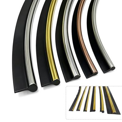 China Embedded P-type Bone Strip Inlaid Wire Fabric & Leather Furniture PVC Decorative Chair and Sofa Edge Wrapping Bone Strip for sale