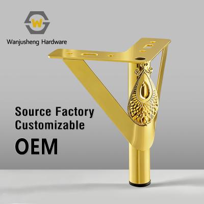 China Heavy-Duty Metal Hardware Floral Coffee Table Legs Luxury Decor Replacement Support Legs for Sofa & Cabinet Furniture for sale