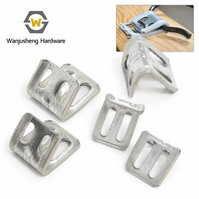 China Customizable 4-Hole Sofa Spring Clip Half-Set Rubber-Coated Spring Furniture Hardware Connector for Sofa for sale