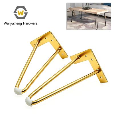 China Metal Wire Hairpin-Style Heavy Duty Table Leg Bracket with Easy Installation for Caf and Kitchen Dining Tables for sale