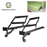 China Pull-out Hidden Multi-Functional Sofa Bed Lifting Folding Frame Retractable Storage with Casters Silent Push-Pull Sofa Hinge for sale