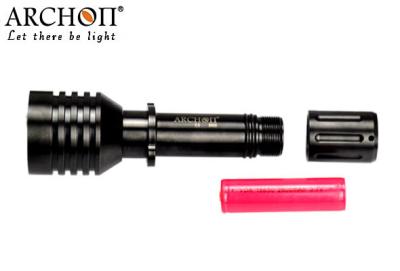 Cina luce di fiaccole di immersione subacquea di 100M Zoomable, torcia elettrica leggera di immersione con bombole in vendita