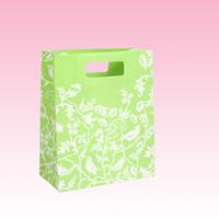 2017 custom elegant folded shopping paper bag with gold embossed logo