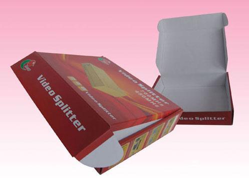 2017 custom white E-flute corrugated paper cardboard box packaging