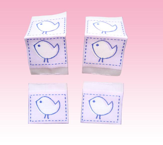 custom luxury garment fabric centerfold label factory for wholesale T-shirt