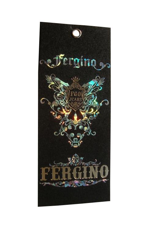 custom clothing paper hang tag printing in roll with glossy lamination factory